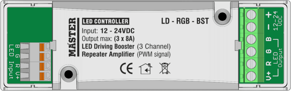 BOOSTER AMPLIFIER 3CHANNEL RGB | Led lamps & accessories Ledomania